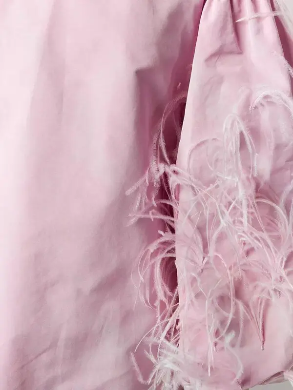 Valentino Garavani Feathered Sleeve Top
