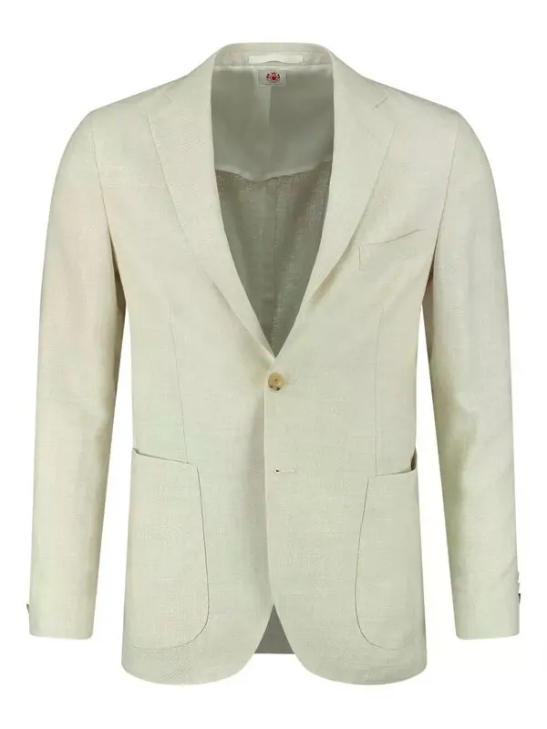 LUIGI BORRELLI Single-breasted Blazer - Neutrals