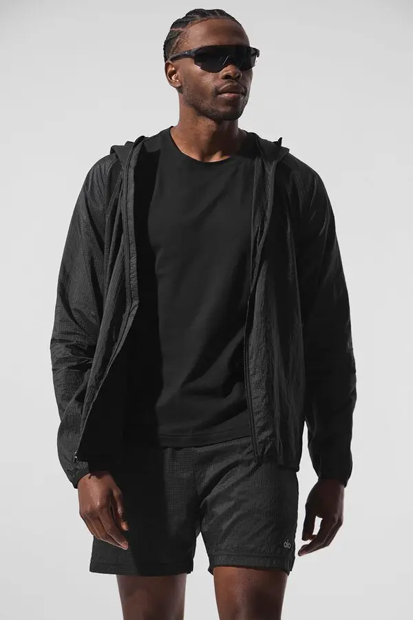 Alo Yoga Game Time Ripstop Jacket In Black - 30% Off | Editorialist