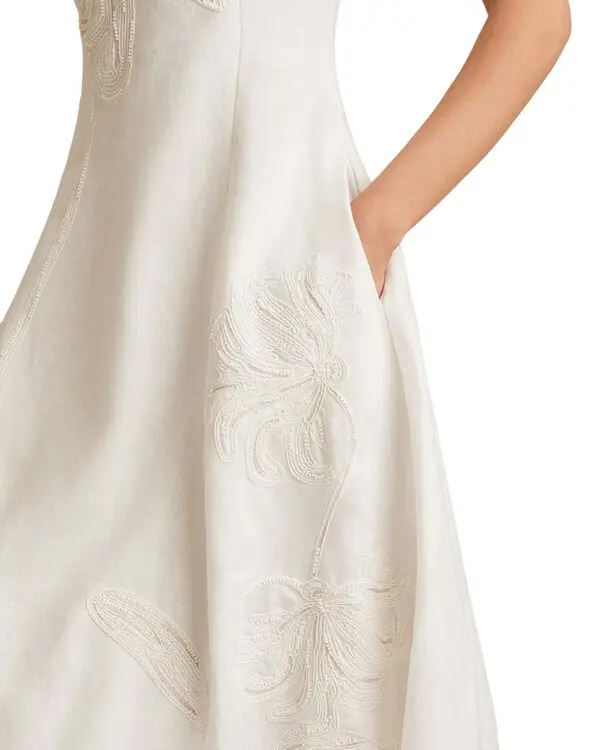 reiss embroidered dress Reiss main image 1