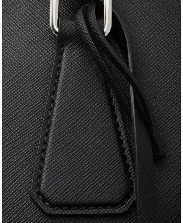 Prada Saffiano Leather Briefcase - Black