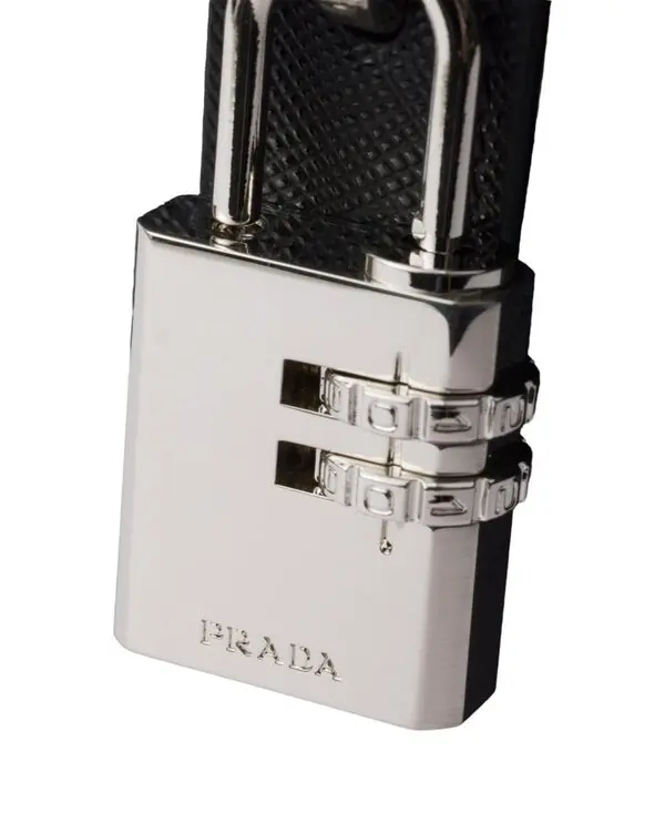 Prada Saffiano Leather Briefcase - Black