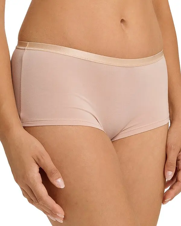 Hanro Cotton Boyleg Briefs - Beige