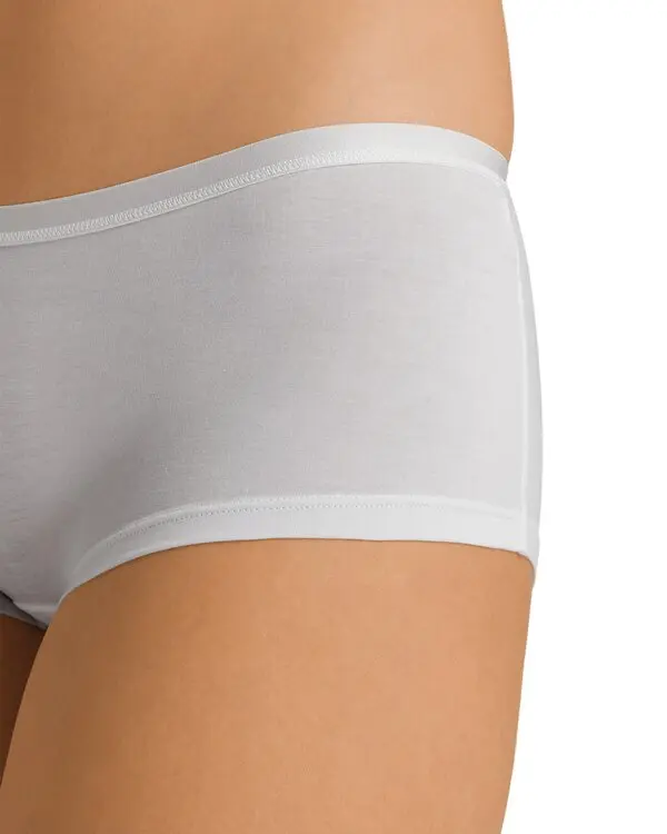 Hanro Cotton Boyleg Briefs - White