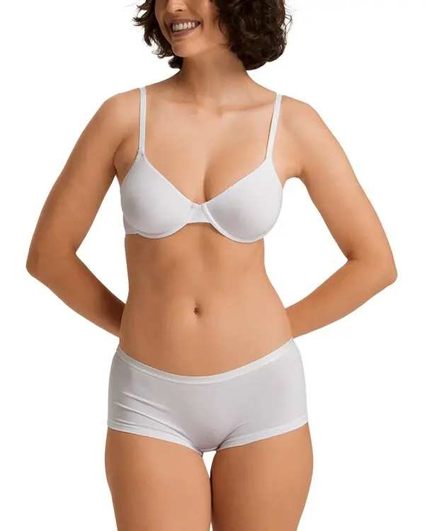Hanro Cotton Boyleg Briefs - White