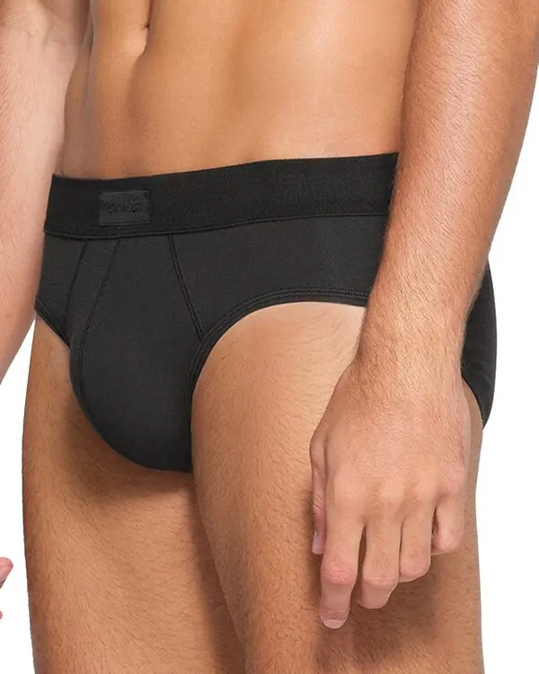 SKIMS Cotton Briefs, 3 Pack - Onyx