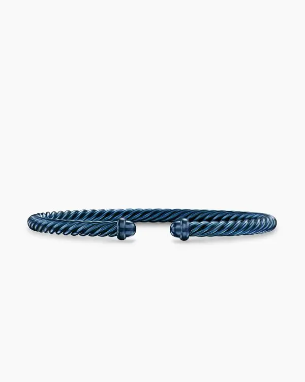 David Yurman Classic Cable Bracelet - Aluminum Navy