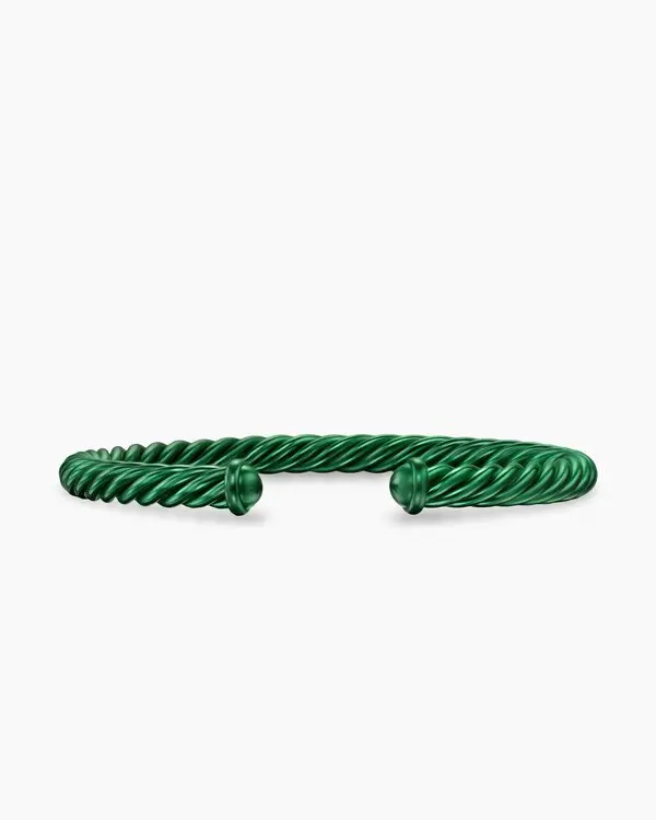 David Yurman Cable Cuff Bracelet - Aluminum Green