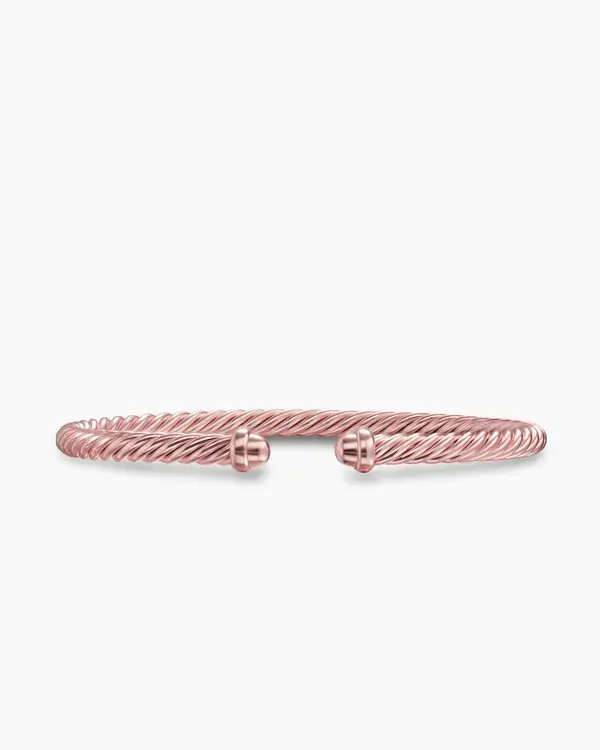 David Yurman Classic Cable Bracelet - Aluminum Baby Pink