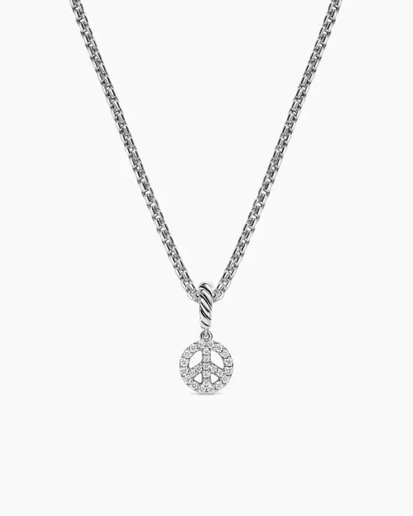 David Yurman Peace Sign Amulet - Diamond