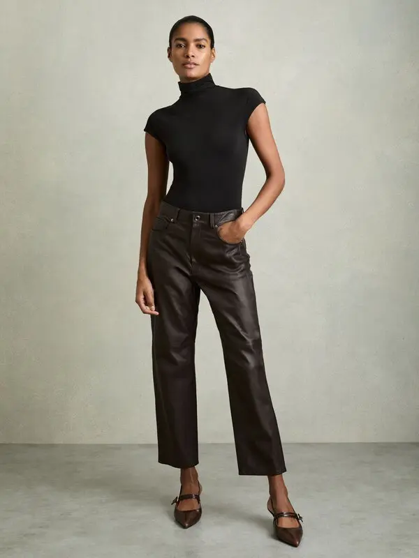 REISS High-neck Jersey Bodysuit