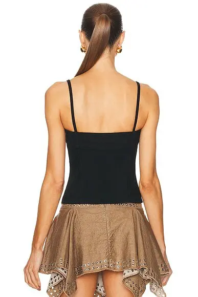 LUDOVIC DE SAINT SERNIN Eyelet Cleavage Top