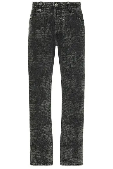 Aries Lasered Croc Lilly Jeans