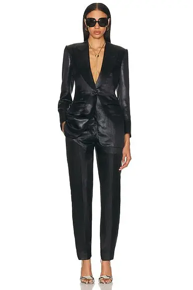 TOM FORD Single Breasted Peak Lapel Jacket