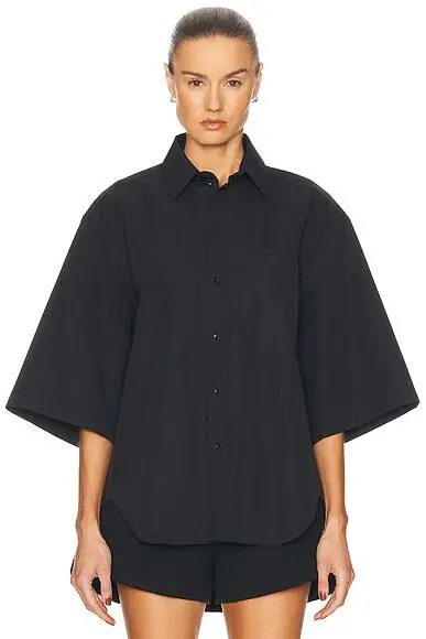 Wardrobe.NYC Short Sleeve Shirt - Black