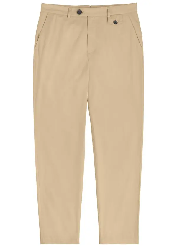 Oliver Peoples Fishtail Tapered Cotton Trousers