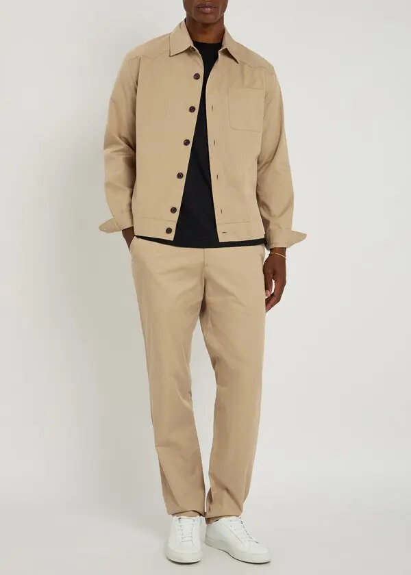 Oliver Peoples Fishtail Tapered Cotton Trousers