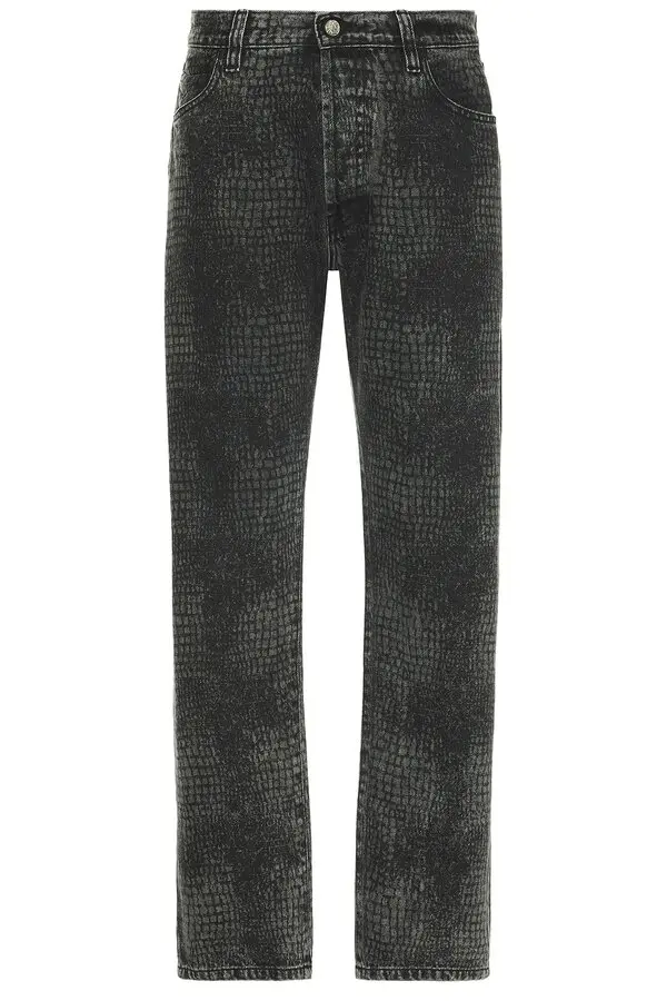 Aries Lasered Croc Lilly Jeans