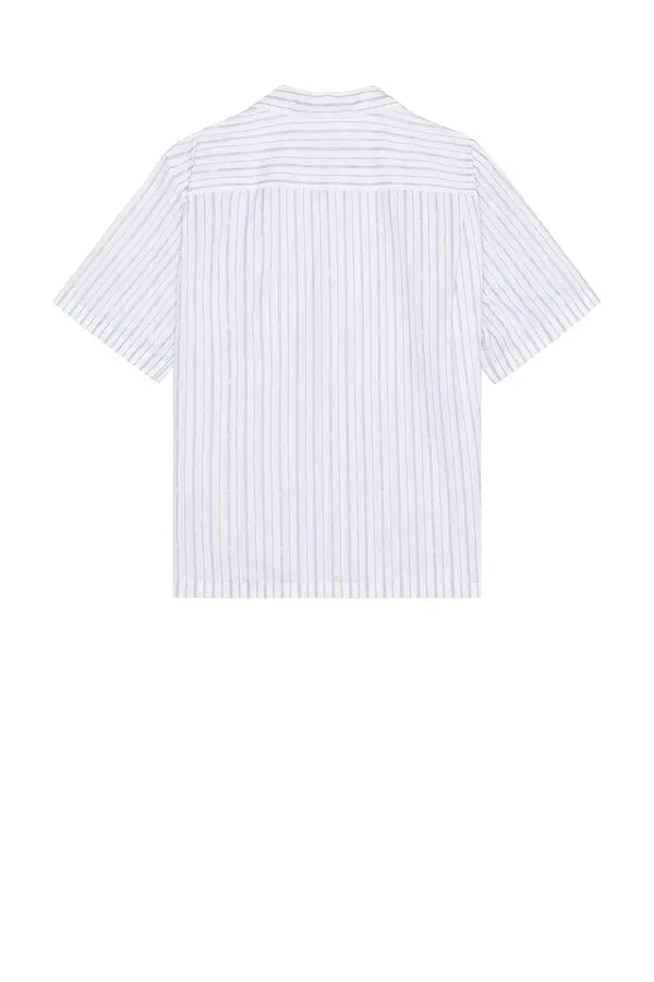 Alexander McQueen Square Pinestripe Shirt In White