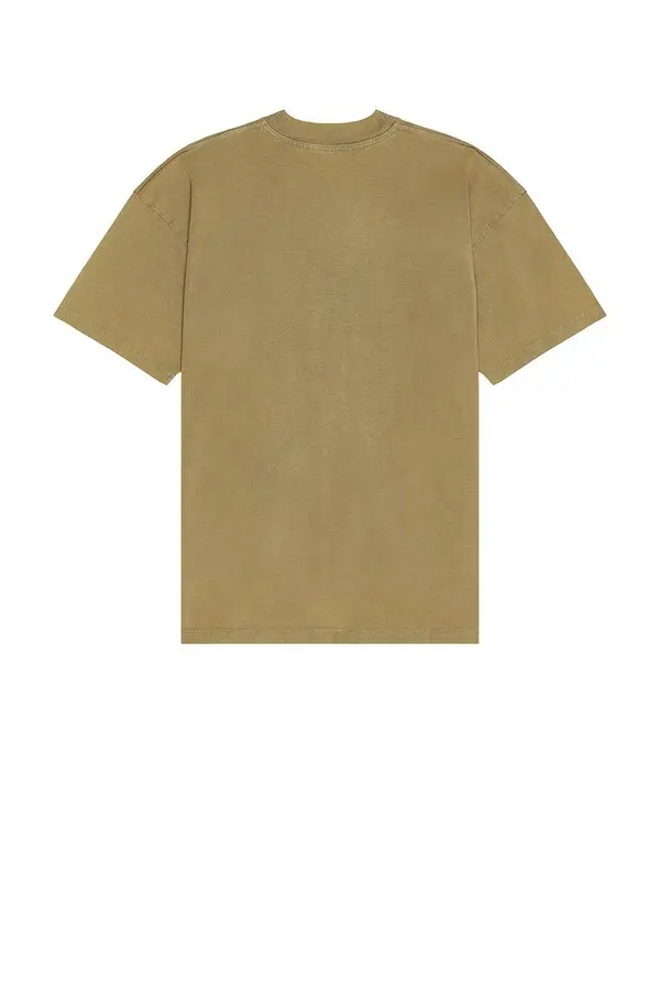 REPRESENT Rep Applique T-shirt In Olive - Fawn