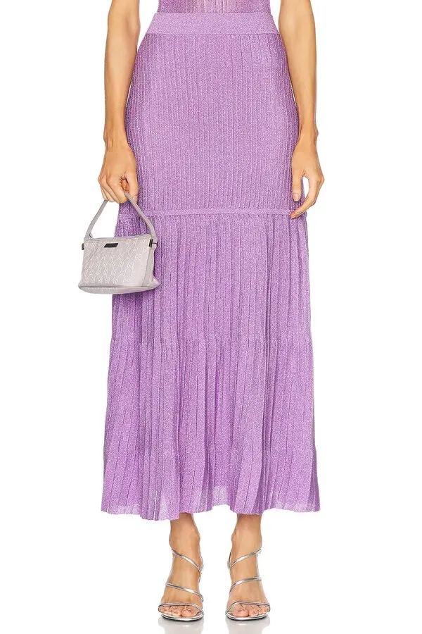 Adam Lippes Long Skirt In Lavender - Ultraviolet