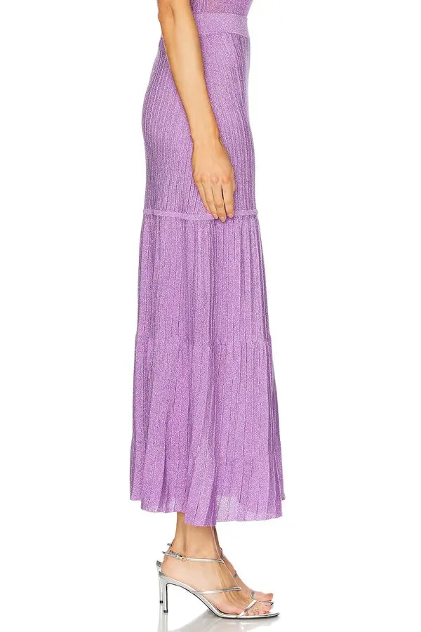 Adam Lippes Long Skirt In Lavender - Ultraviolet
