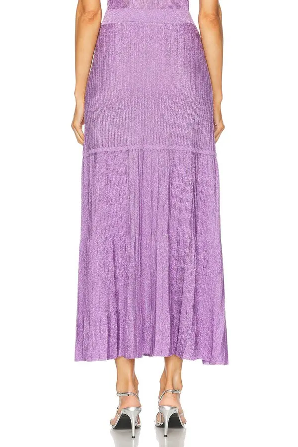 Adam Lippes Long Skirt In Lavender - Ultraviolet