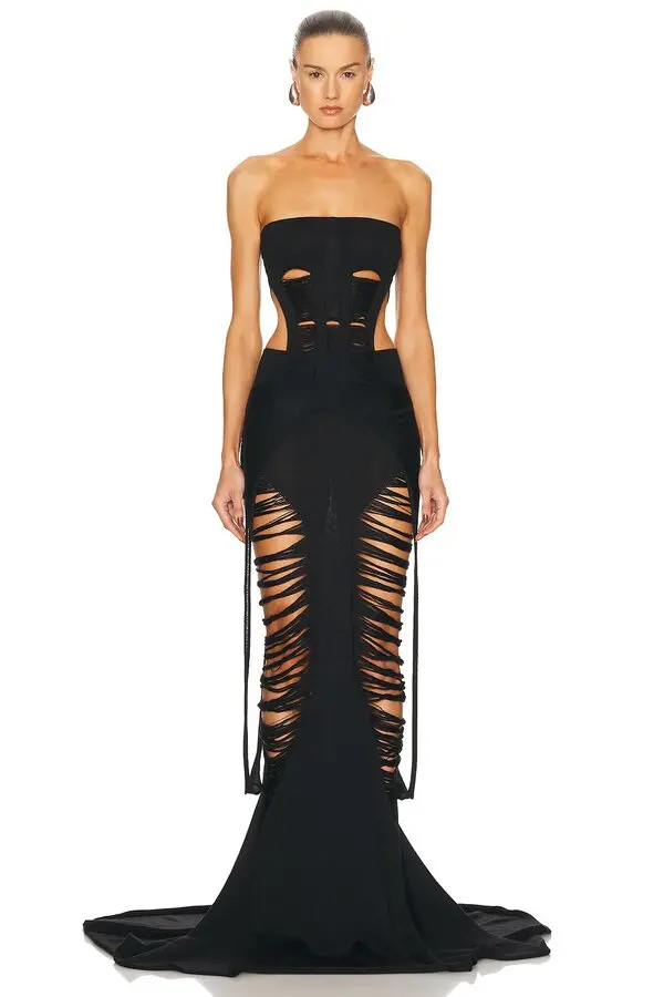 Rick Owens Tanja Long Strapless Top