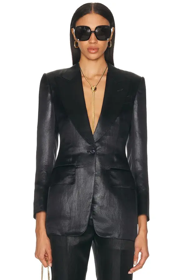TOM FORD Single-breasted Peak Lapel Jacket