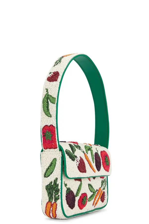 Staud Tommy Beaded Bag - Crudite