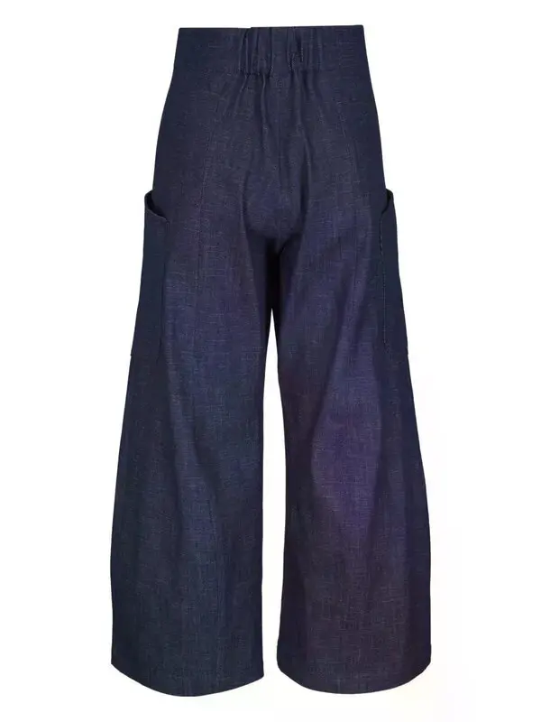 Zero + Maria Cornejo Wide-leg Cotton Trousers