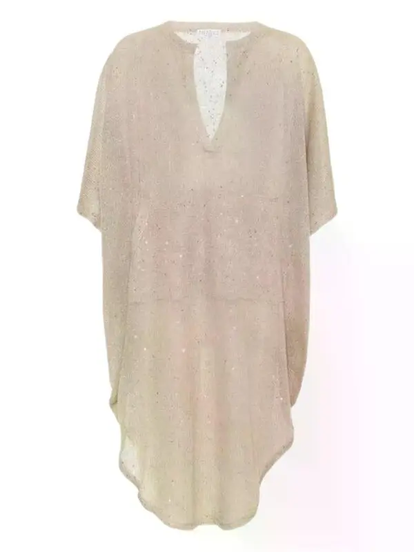 Brunello Cucinelli Metallic-threading Tunic