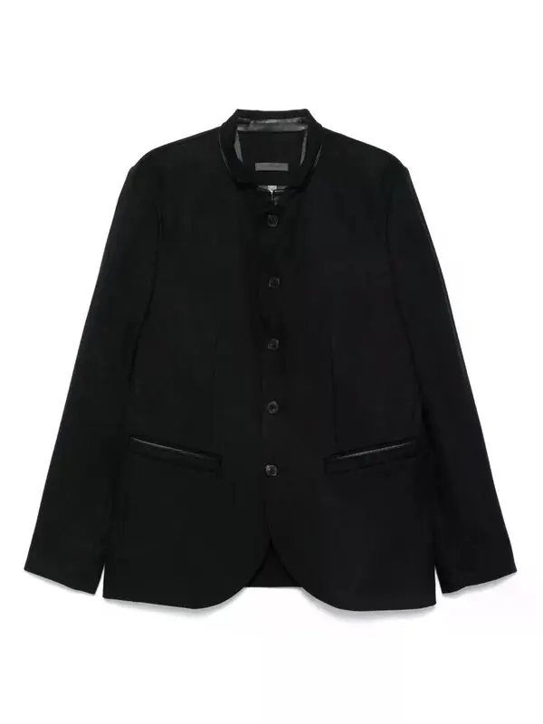 John Varvatos Leather Blazer
