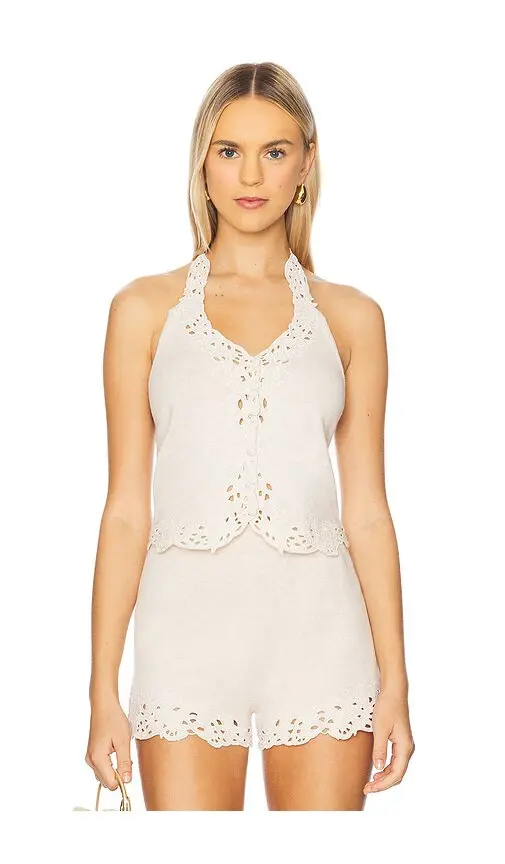 Cult Gaia Nat Knit Top
