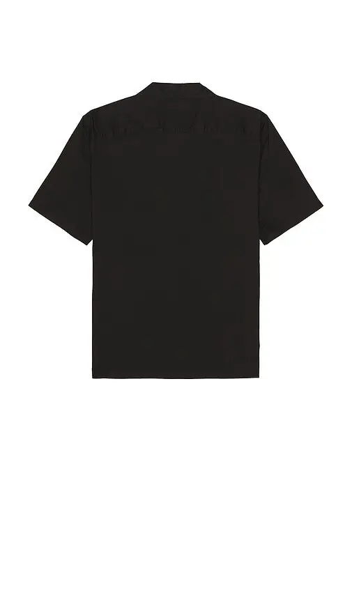 ALLSAINTS Scripture Short Sleeve Shirt In Black - Faded Black