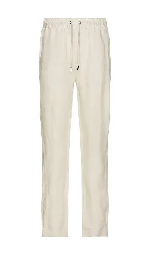 Onia Air Linen Pull-on Pants - Stone