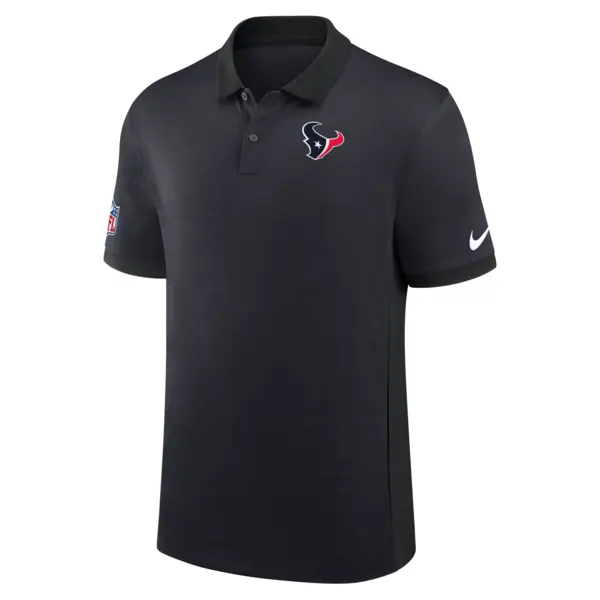 Nike Houston Texans Sideline Victory Stripe Dri-fit Nfl Polo - Blue