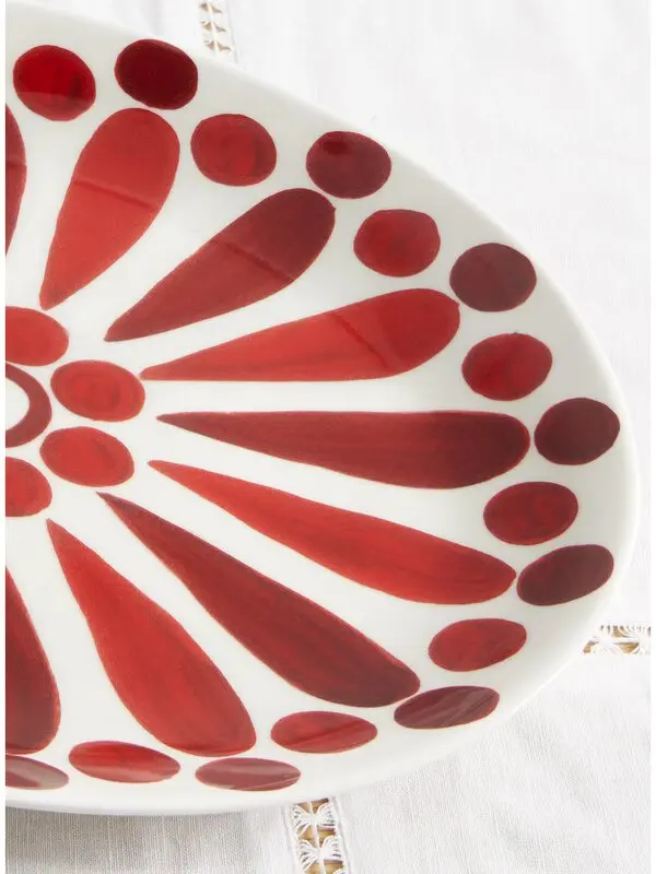 Themis Z Helios Painted Porcelain Serving Platter