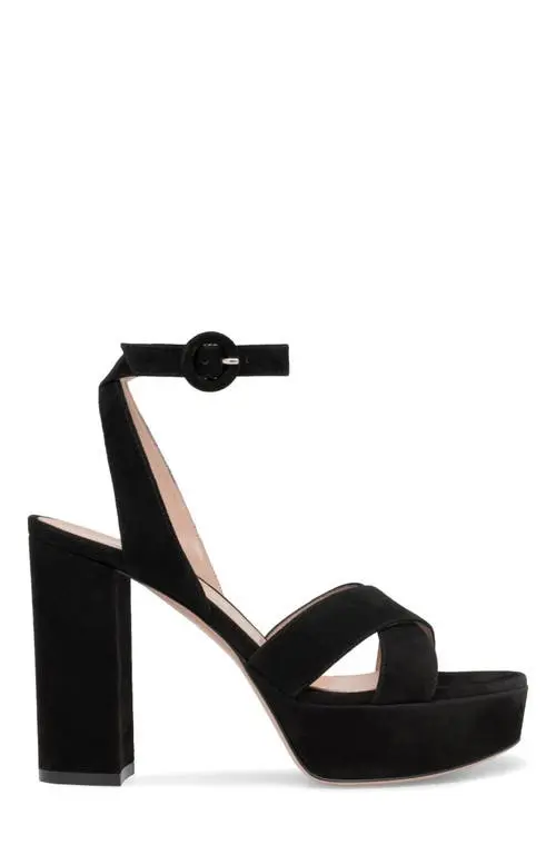 GIANVITO ROSSI Sabrina Platform Sandals - Black