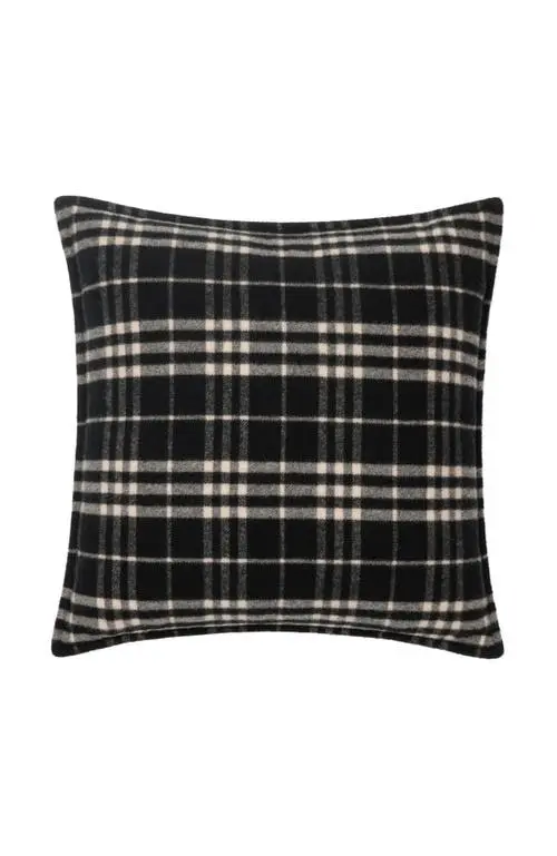 Burberry Check Wool Cashmere Cushion - Black/calico