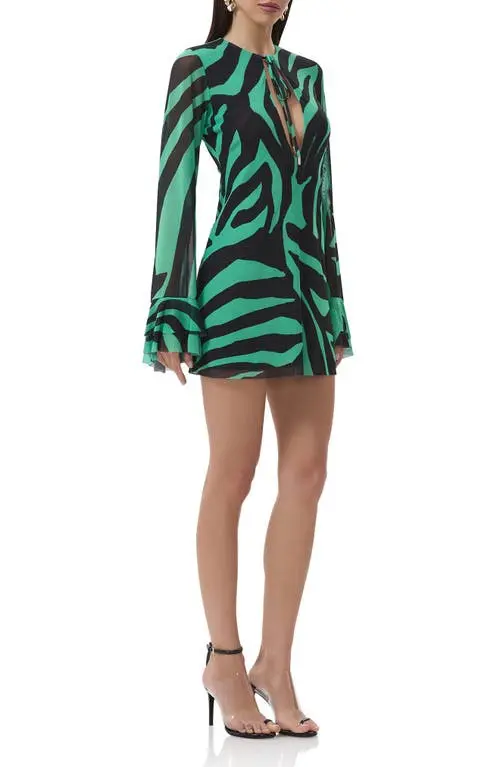 AFRM Kori Cutout Bell Sleeve Mini Dress
