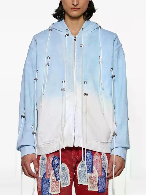 WHO DECIDES WAR String Theory Hoodie - Blue