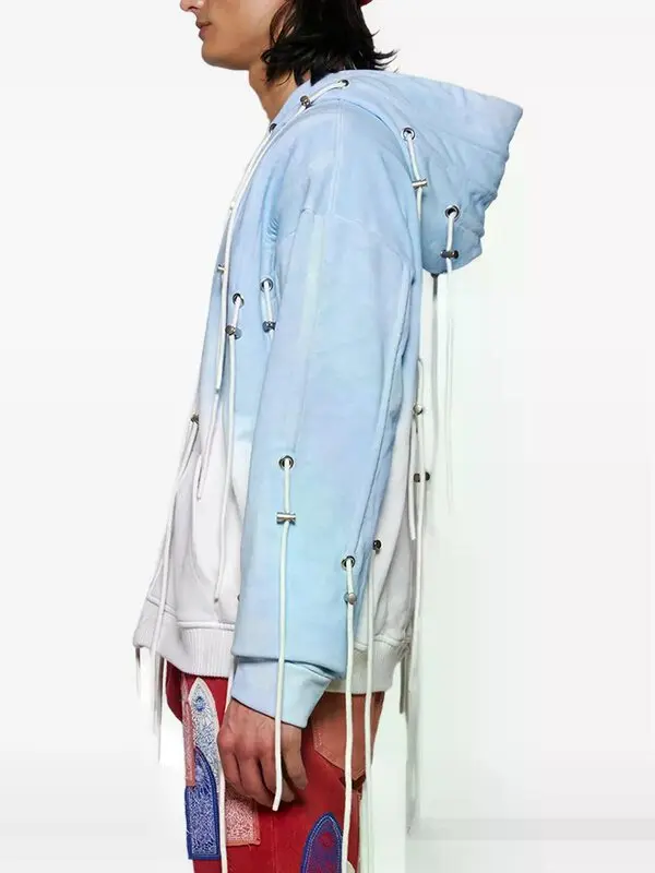 WHO DECIDES WAR String Theory Hoodie - Blue