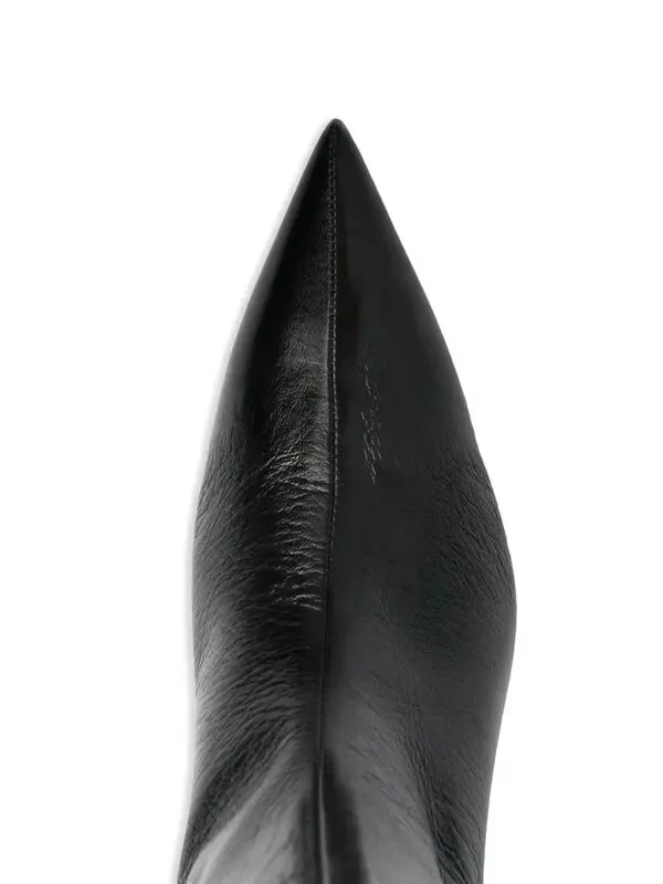 JIL SANDER 40mm Leather Boots - Black
