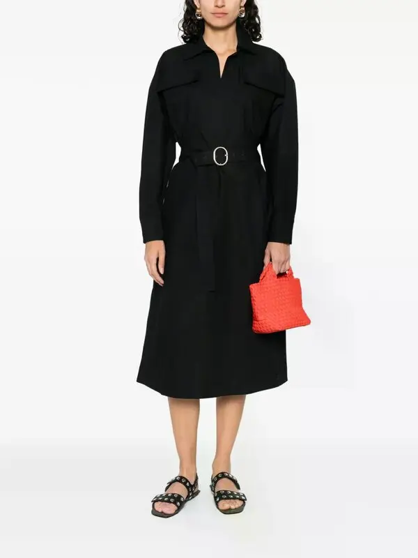 JIL SANDER Cotton Midi Dress