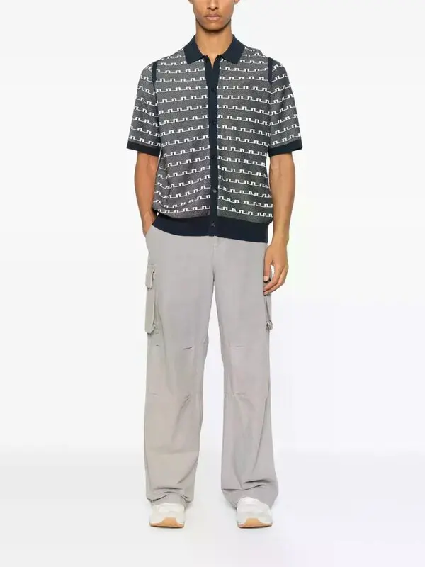 J. Lindeberg Rolando Logo Jacquard Shirt