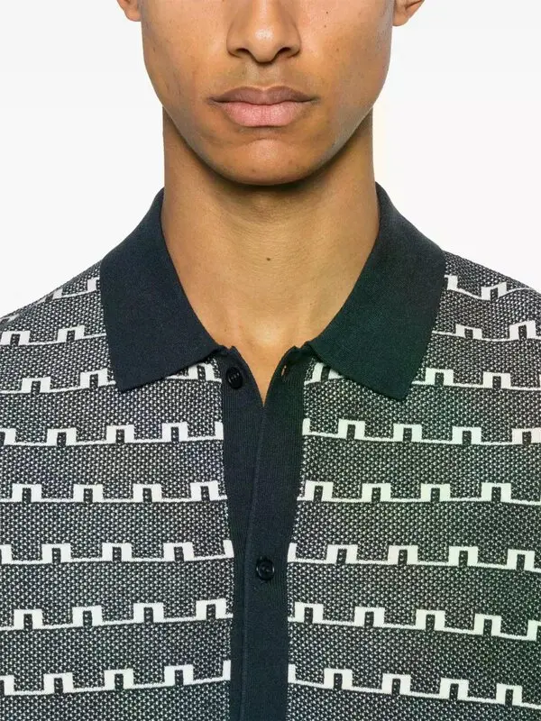 J. Lindeberg Rolando Logo Jacquard Shirt