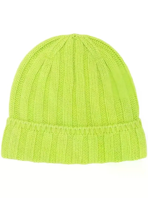 VANISÈ Ribbed-knit Cashmere Beanie - Green