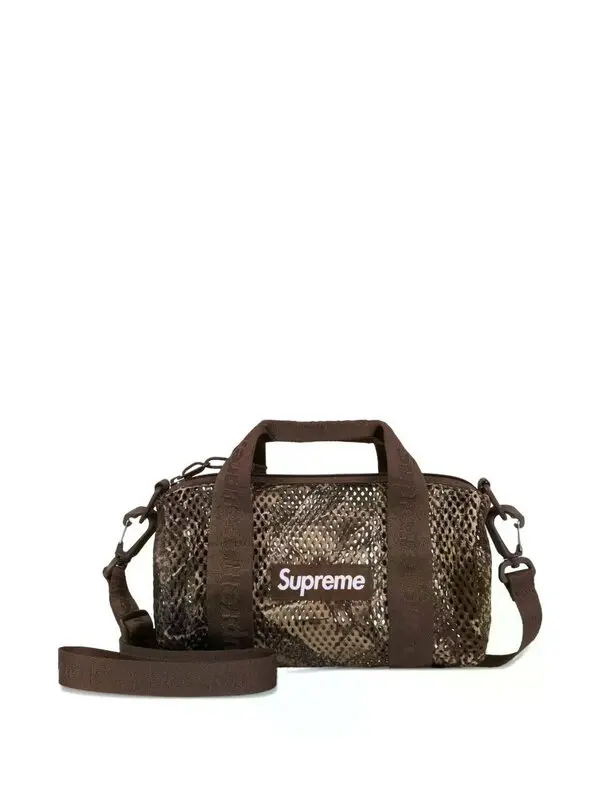 Supreme Mesh Mini Duffle Bag - Brown