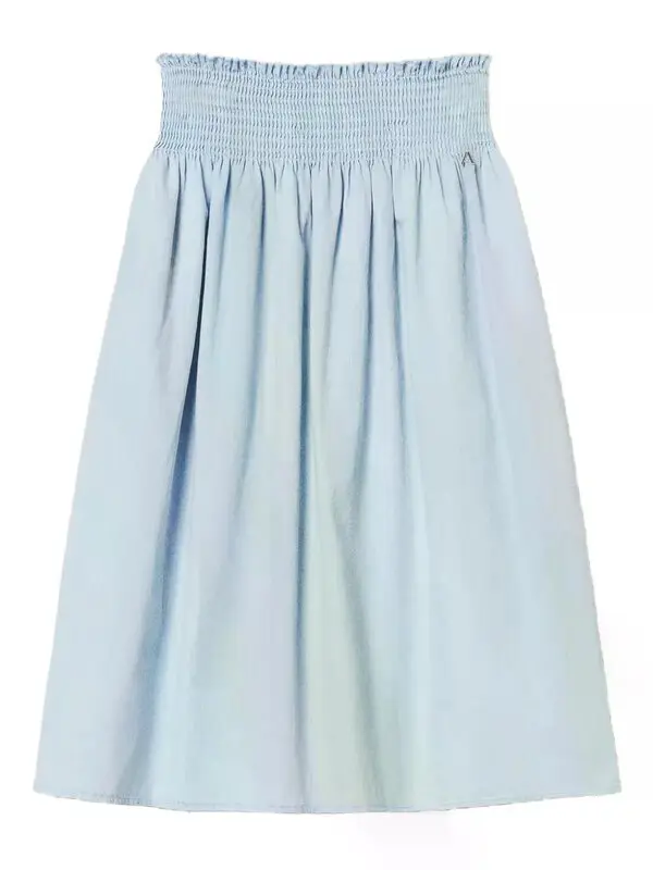 TWINSET Midi Skirt With Smocked Waist